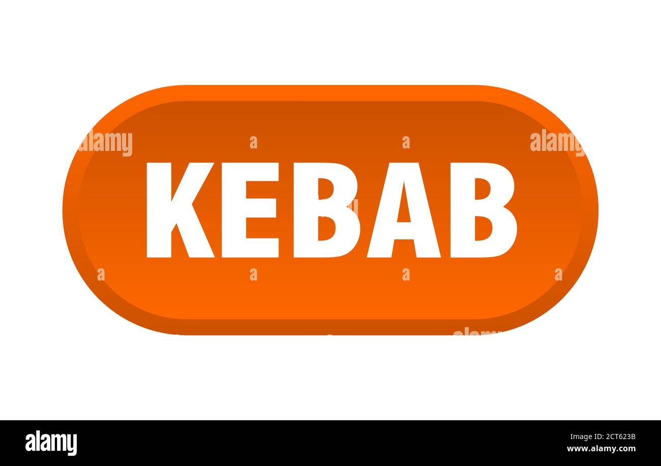 kebab button. rounded sign isolated on white background Stock Vector ...