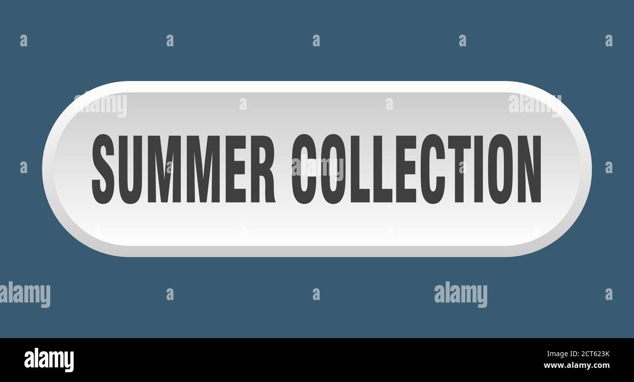summer collection button. rounded sign isolated on white background ...