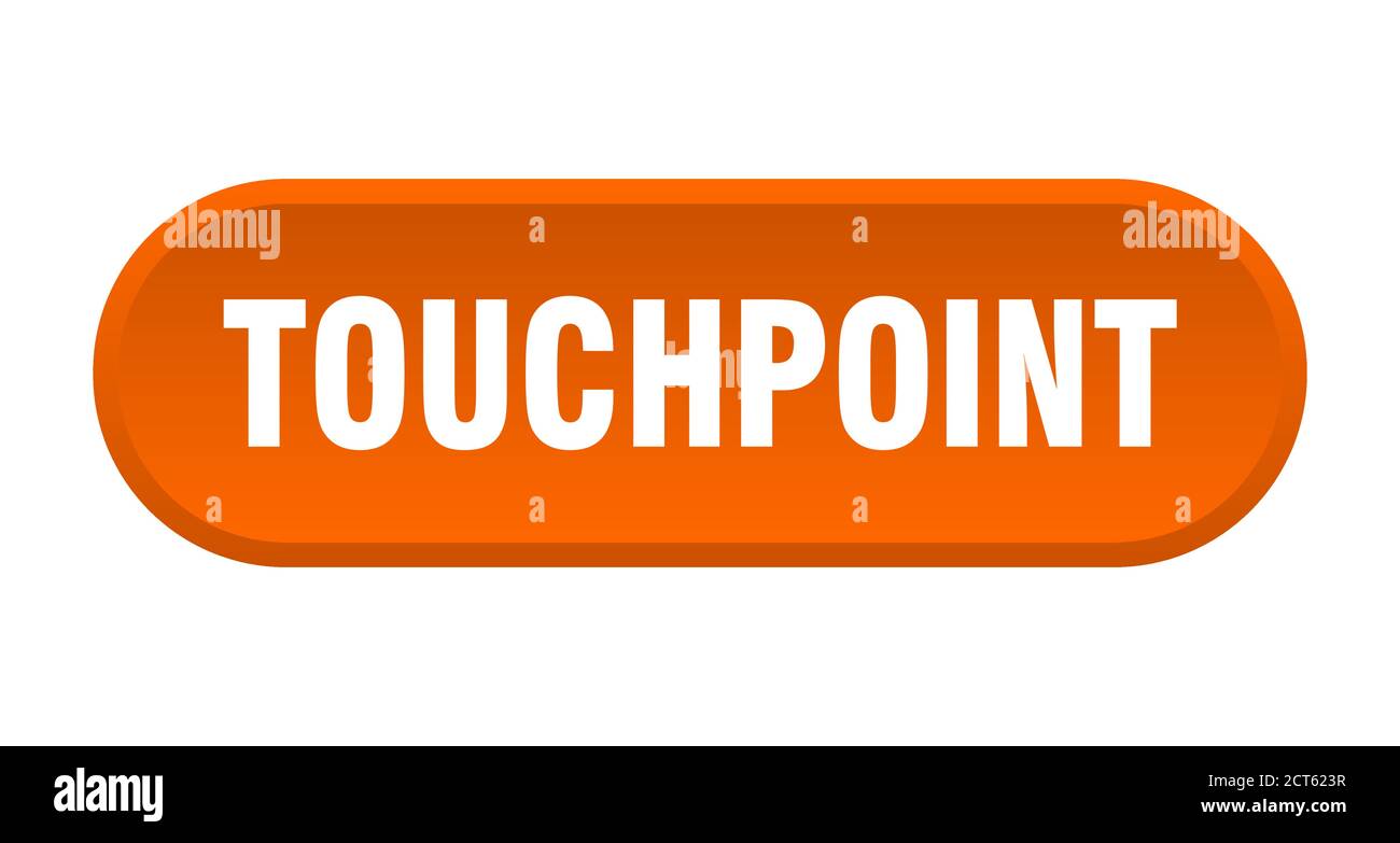 touchpoint button. rounded sign isolated on white background Stock ...
