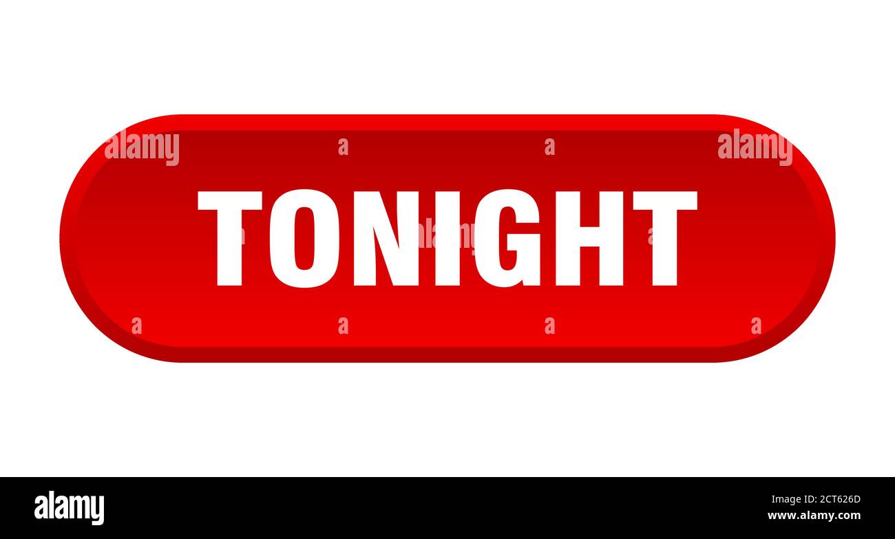 tonight button. rounded sign isolated on white background Stock Vector ...