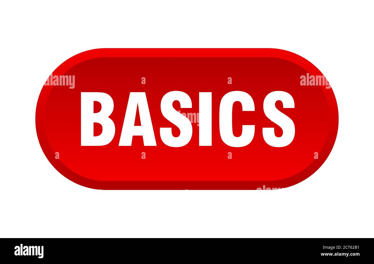 basics button. rounded sign isolated on white background Stock Vector ...