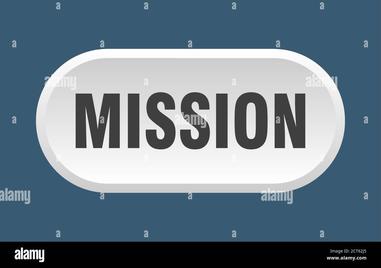mission button. rounded sign isolated on white background Stock Vector ...