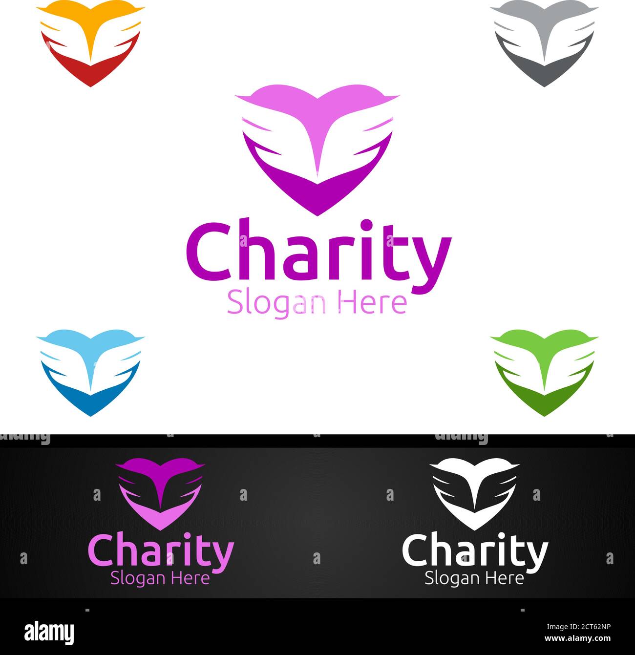 Angel Helping Hand Charity Foundation Creative Logo for Voluntary ...