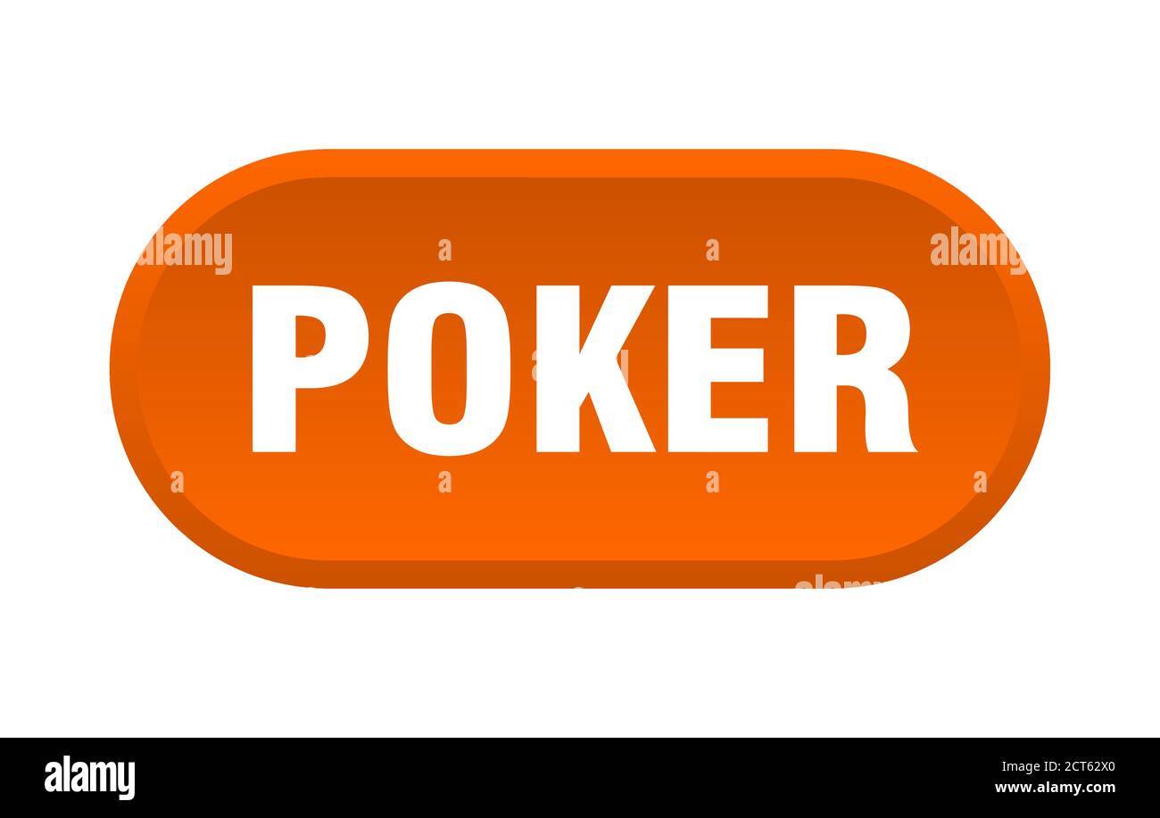 poker button. rounded sign isolated on white background Stock Vector Image & Art - Alamy