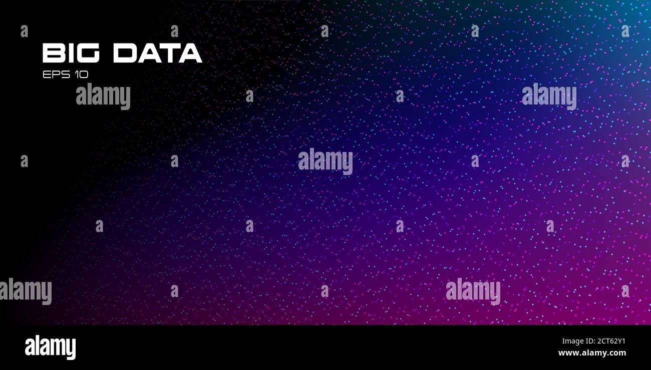 Big data visualization. Abstract background of a large number of ...