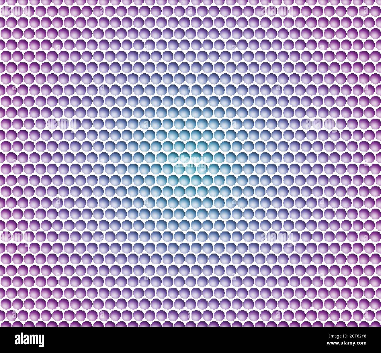 Abstract background with metal background. Grid of round cells with ...