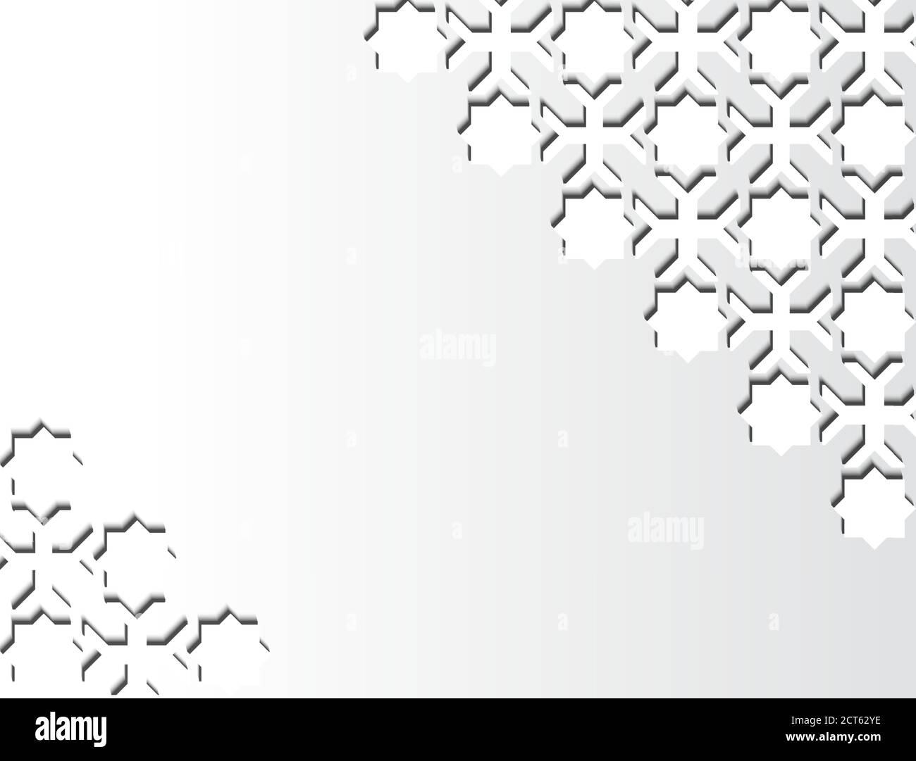 White geometric background with relief and shadow. 3d white isometric ...