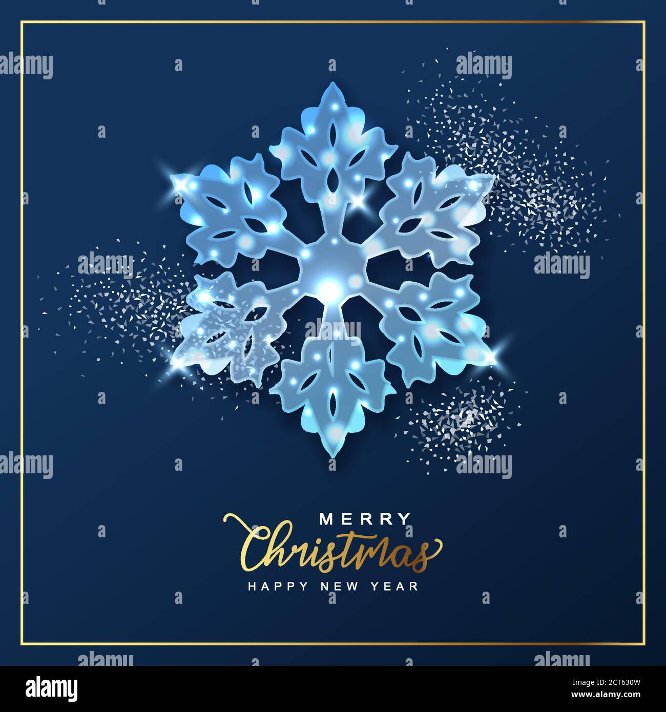 Ice Crystal Snowflake Stock Vector Image & Art - Alamy