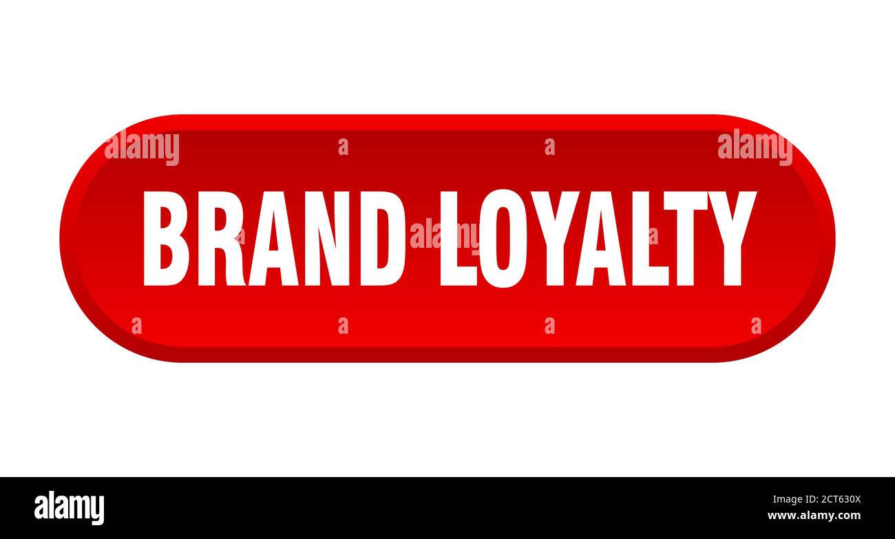 brand loyalty button. rounded sign isolated on white background Stock ...