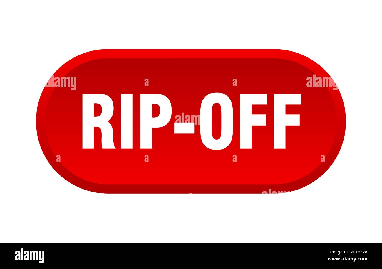 rip-off button. rounded sign isolated on white background Stock Vector ...