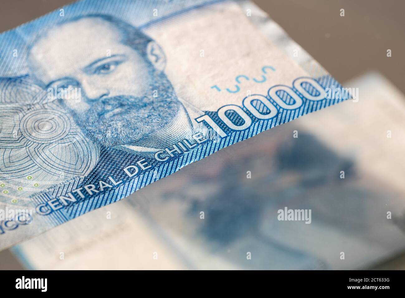 Chile money, Paper banknotes ten thousand pesos Stock Photo - Alamy