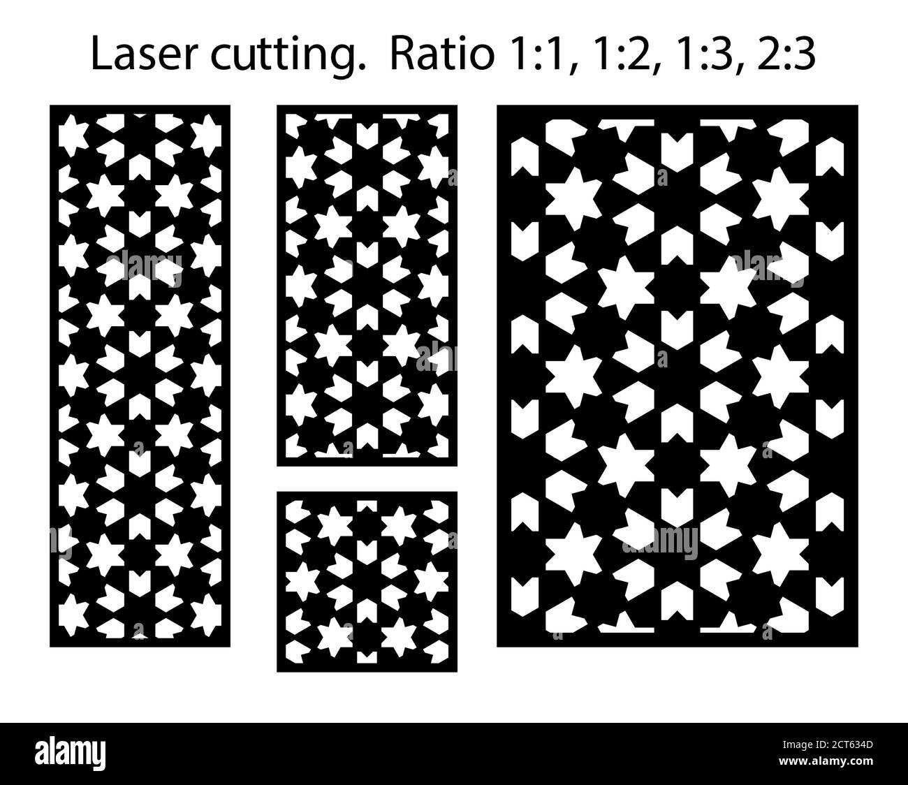 Shade screen, privacy fence template. Laser cut vector panel, screen ...