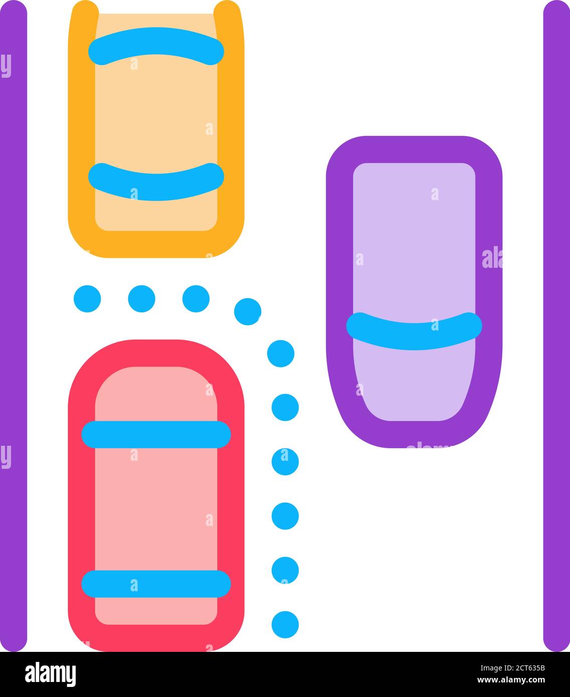 parking help system icon vector outline illustration Stock Vector Image ...