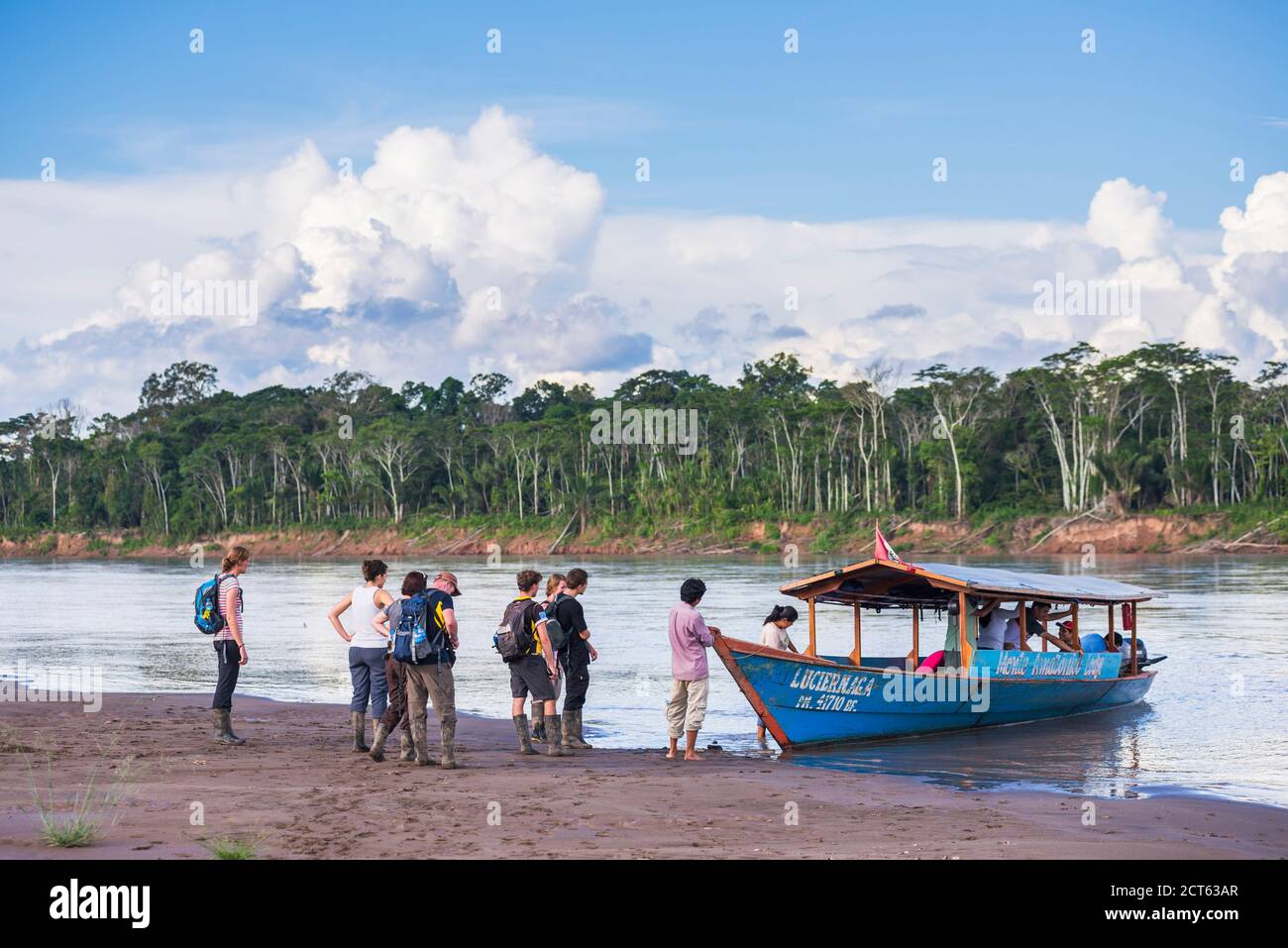 Boat trip on Monkey Island (Isla de los Monos), Tambopata National ...
