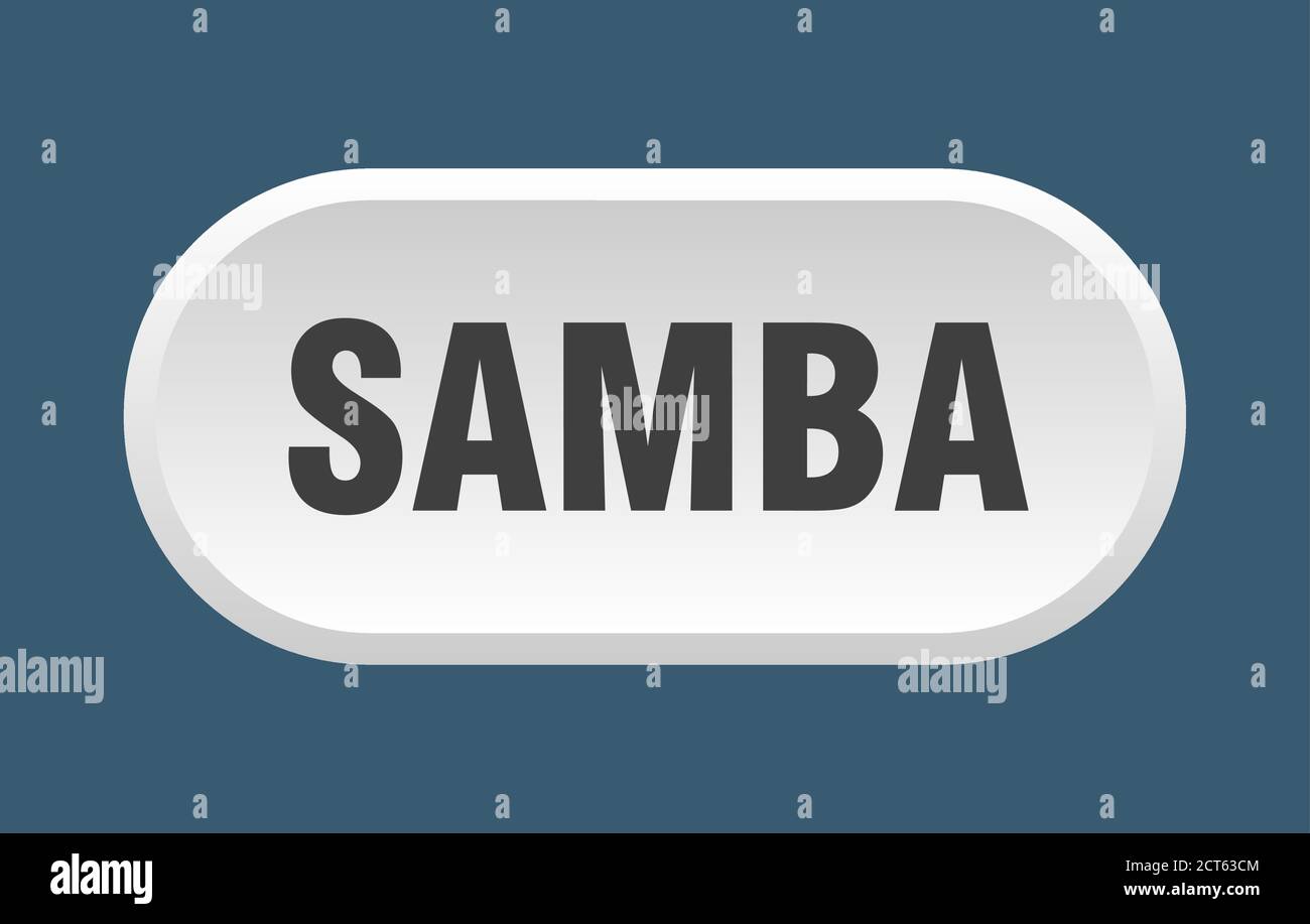 samba button. rounded sign isolated on white background Stock Vector ...