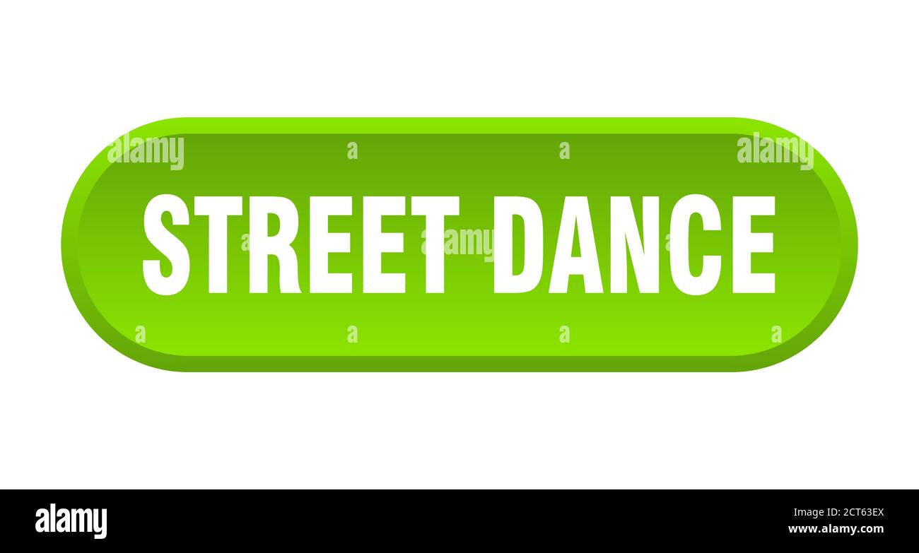 street dance button. rounded sign isolated on white background Stock ...
