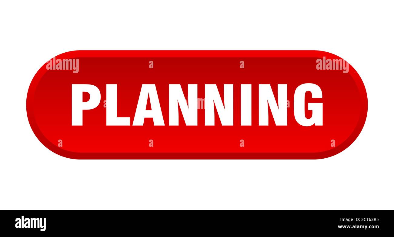 planning button. rounded sign isolated on white background Stock Vector ...
