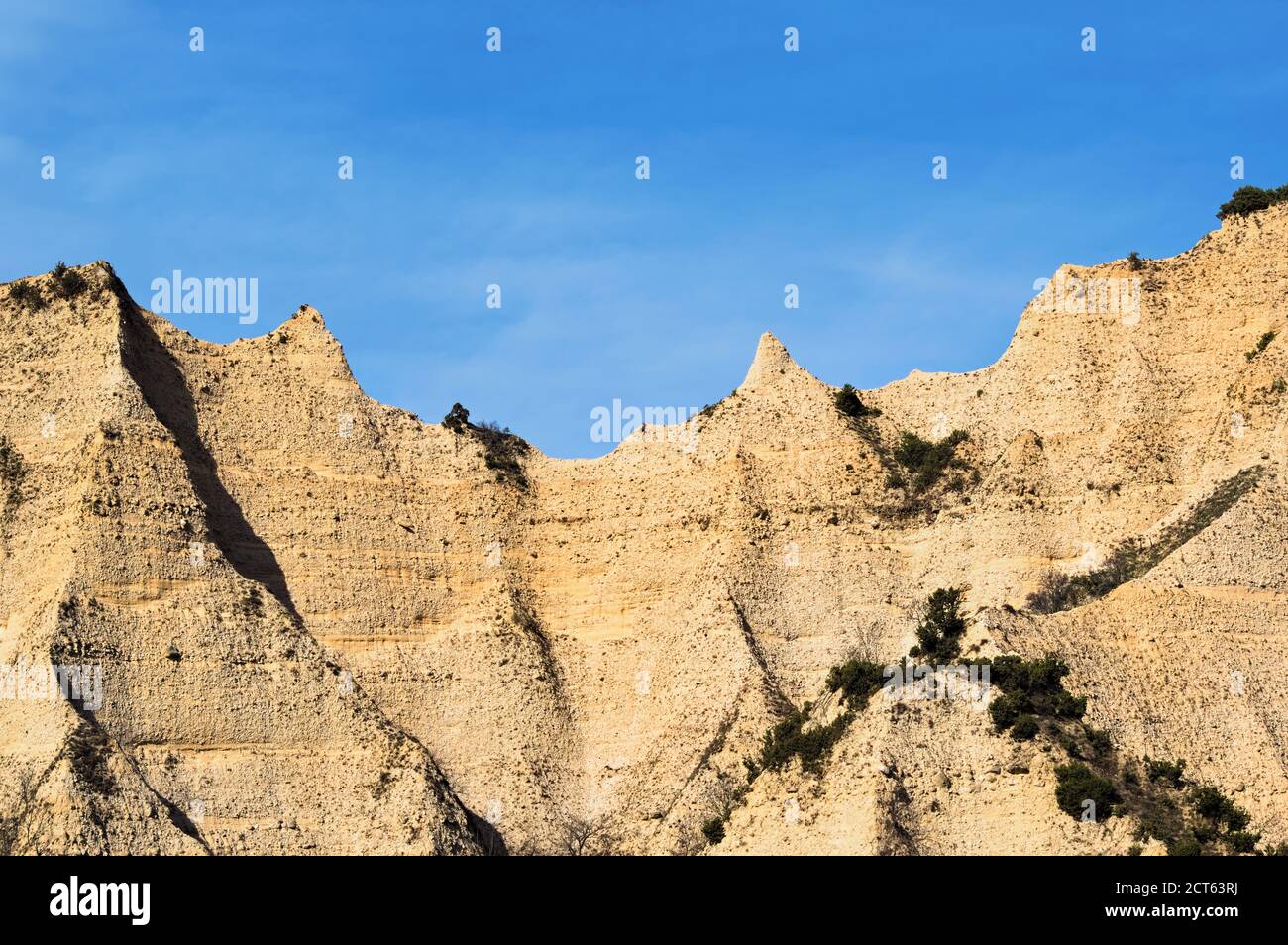Sandstone earth pyramids in Melnik, Bulgaria Stock Photo - Alamy