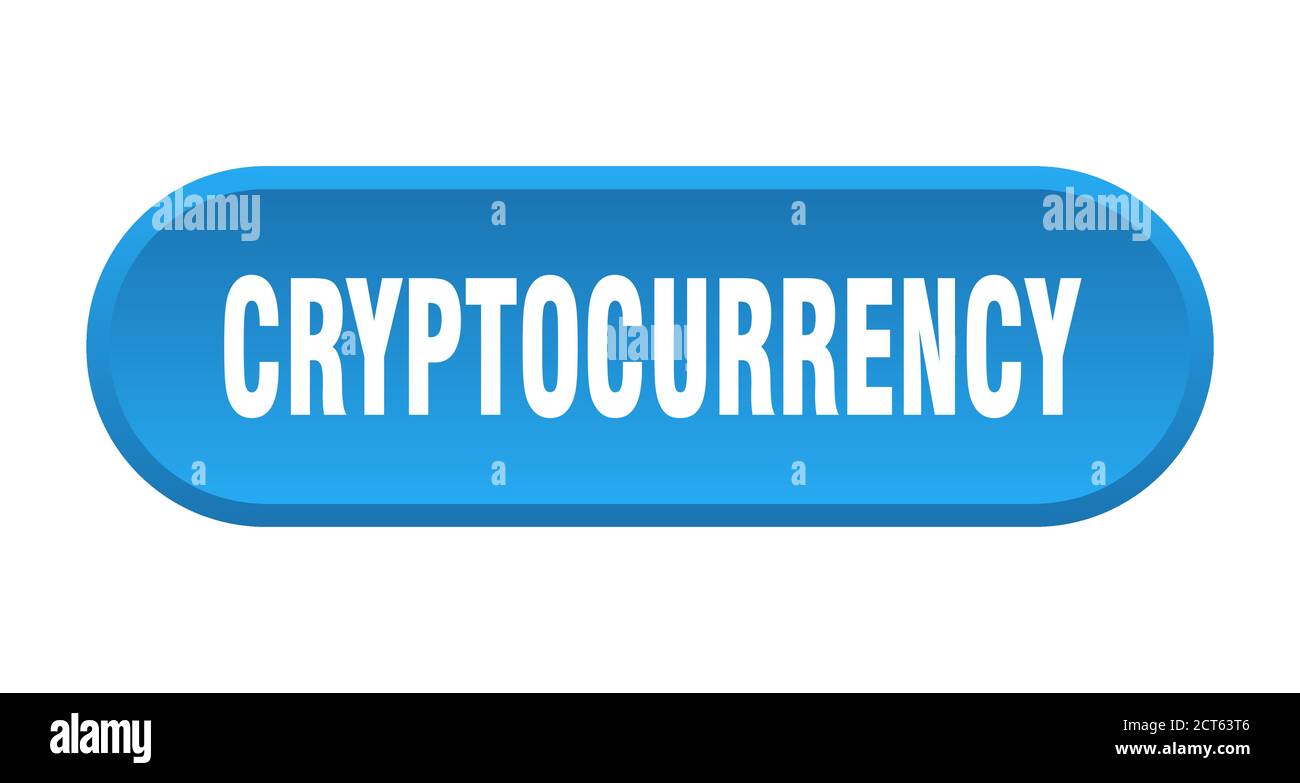 cryptocurrency button. rounded sign isolated on white background Stock ...