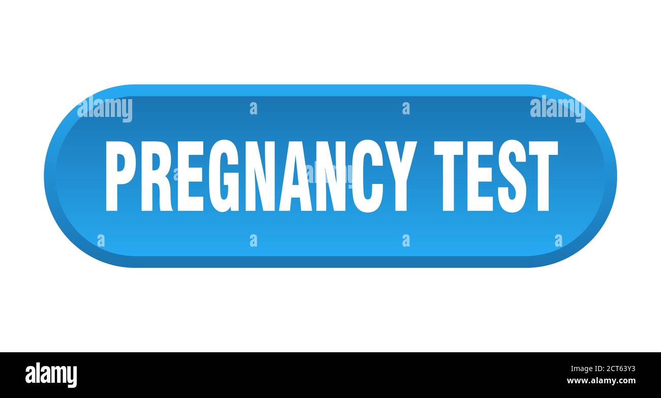 pregnancy test button. rounded sign isolated on white background Stock ...
