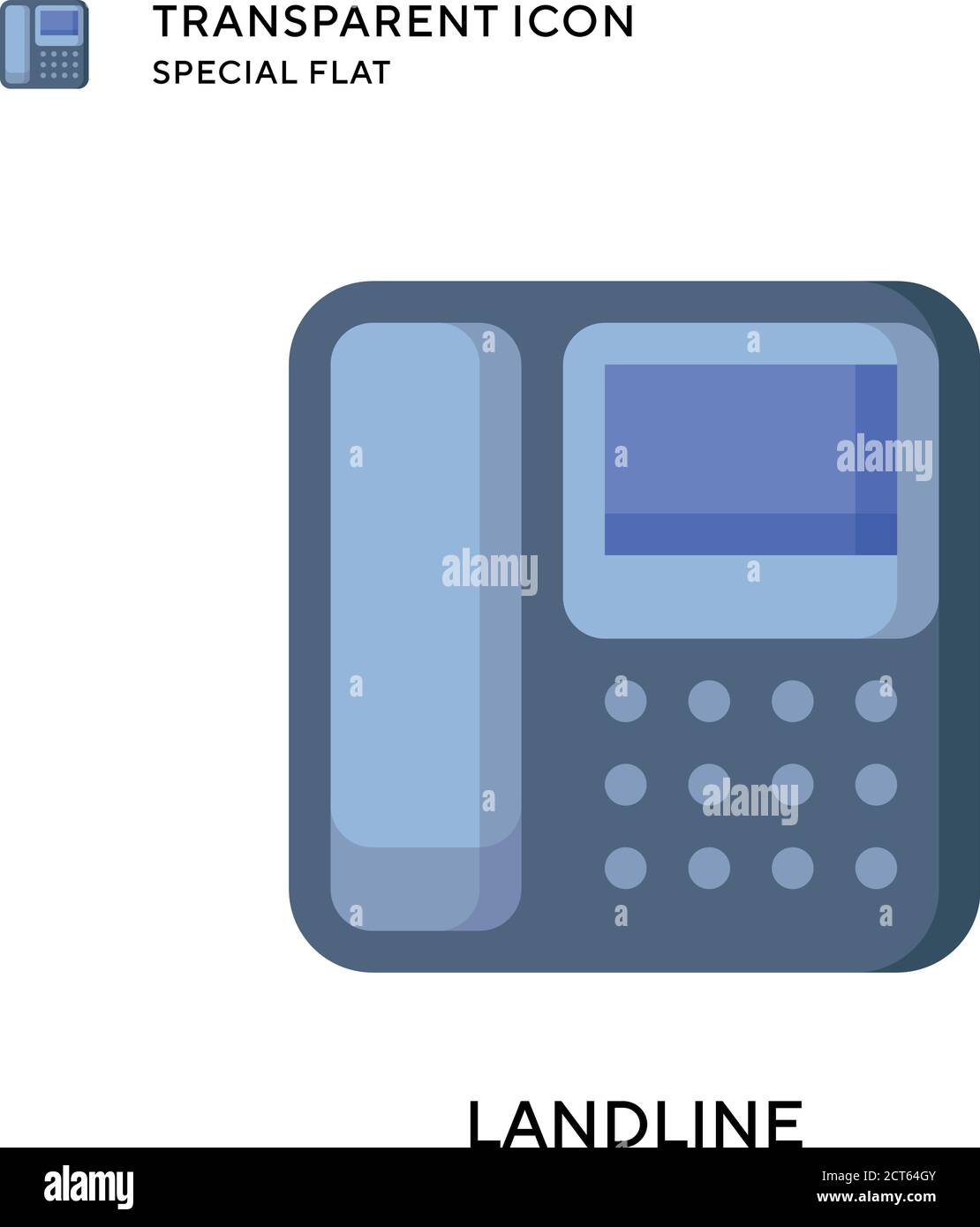 Businesswoman using landline phone Stock Vector Images - Alamy