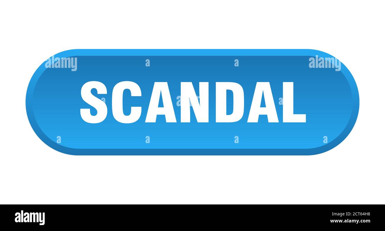 scandal button. rounded sign isolated on white background Stock Vector ...