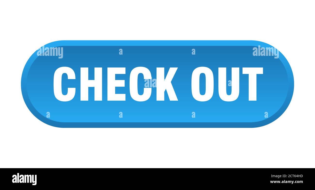check out button. rounded sign isolated on white background Stock ...