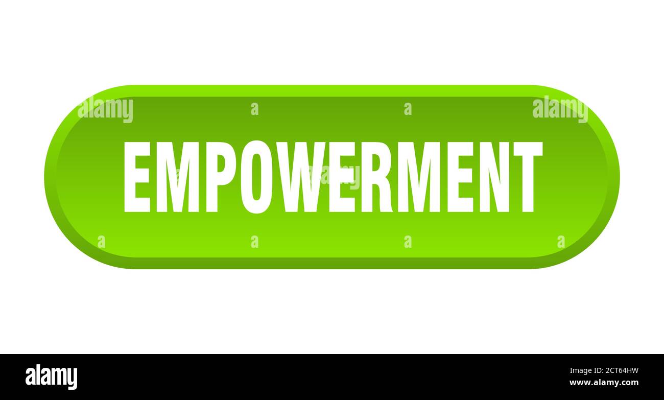 empowerment button. rounded sign isolated on white background Stock ...