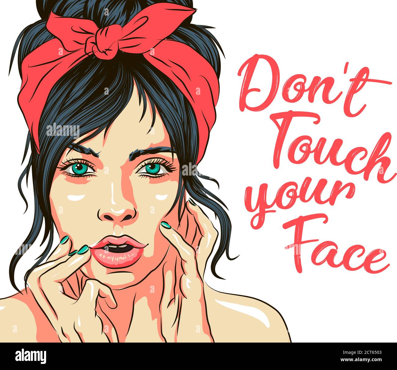 Acne prevention Stock Vector Images - Alamy