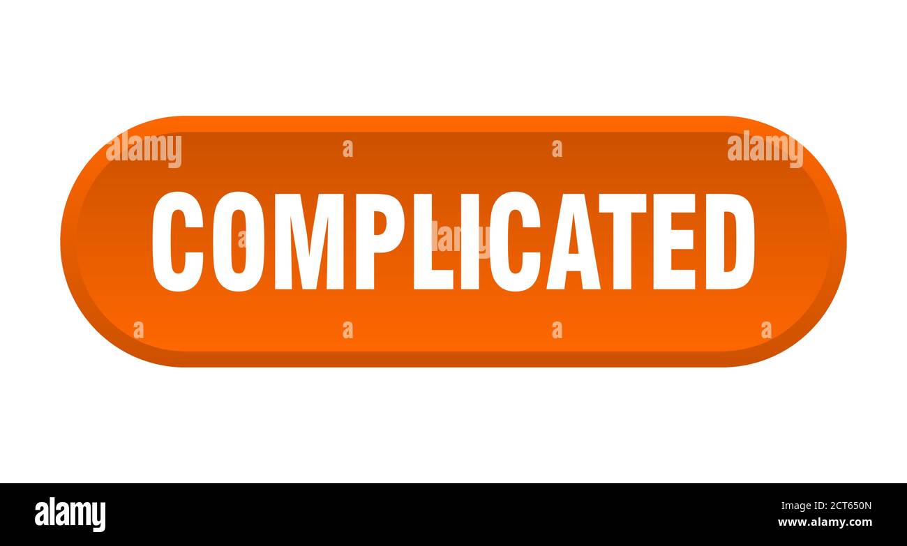 complicated button. rounded sign isolated on white background Stock ...