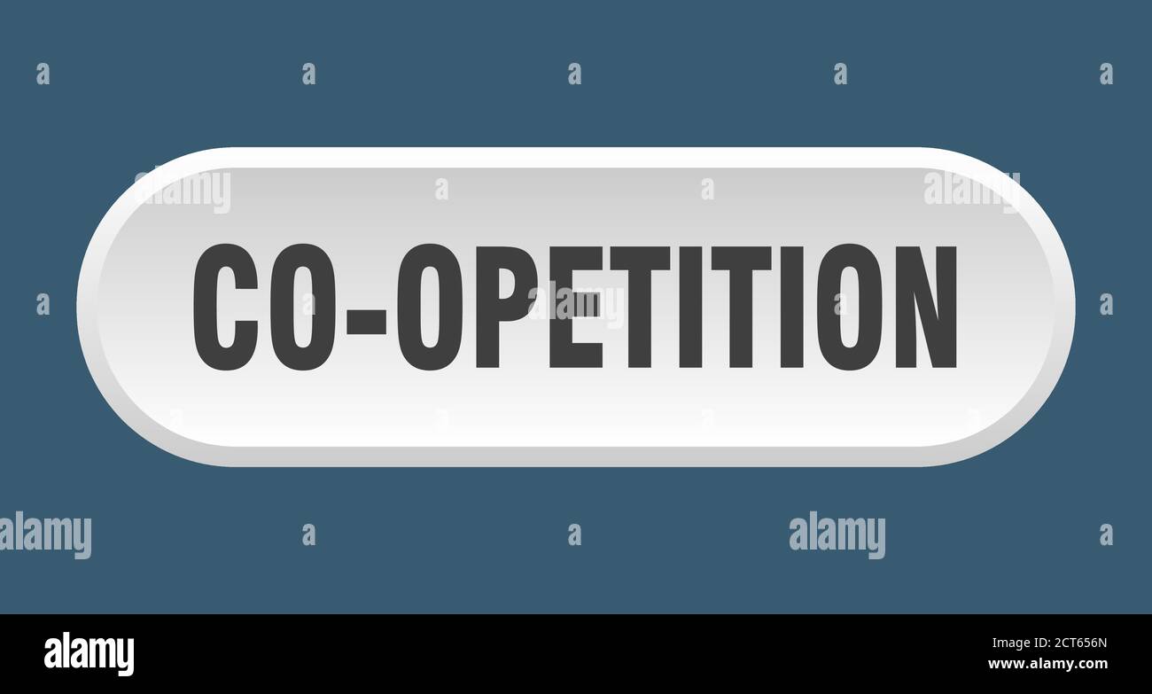 co-opetition button. rounded sign isolated on white background Stock ...