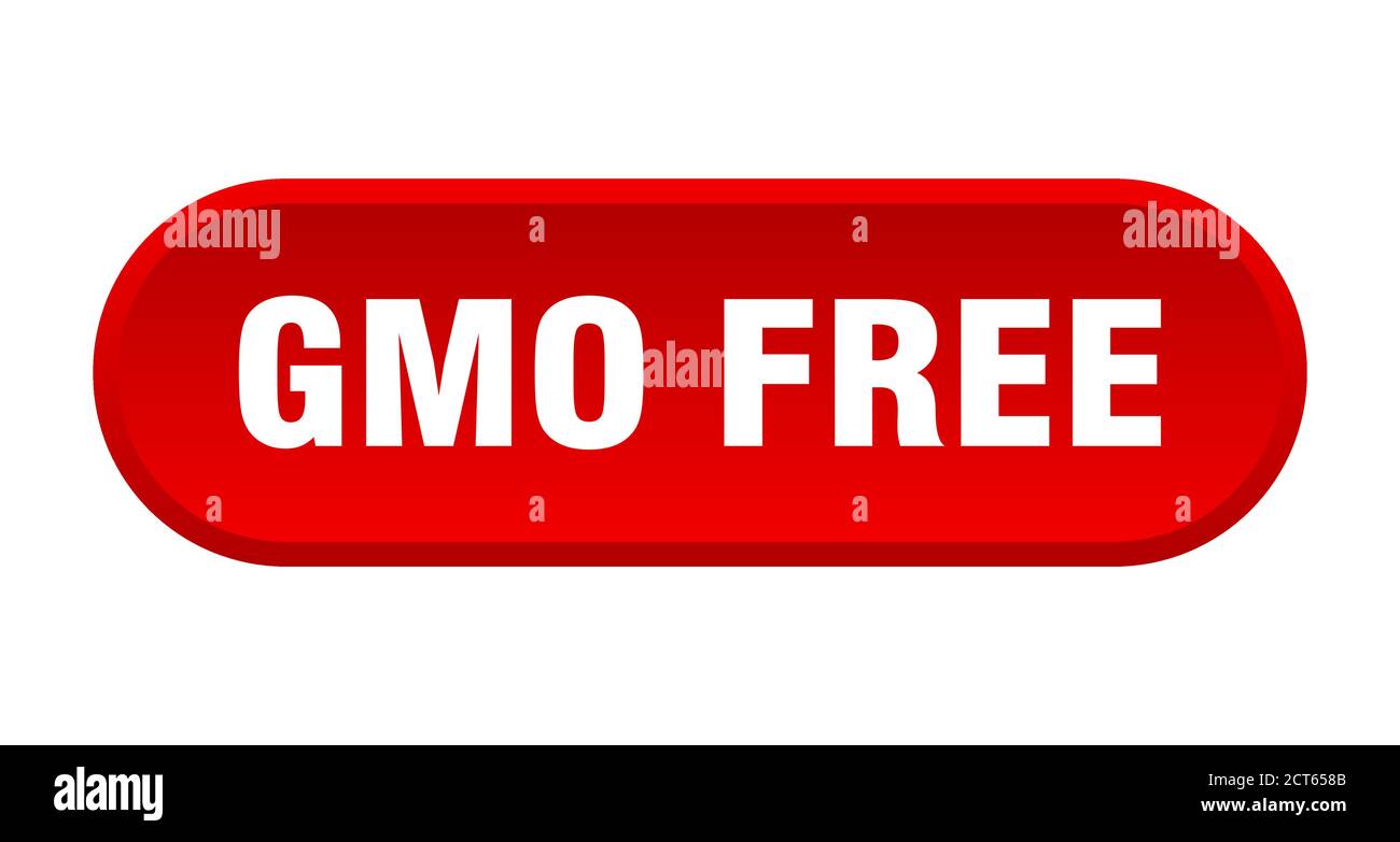 gmo free button. rounded sign isolated on white background Stock Vector Image & Art - Alamy