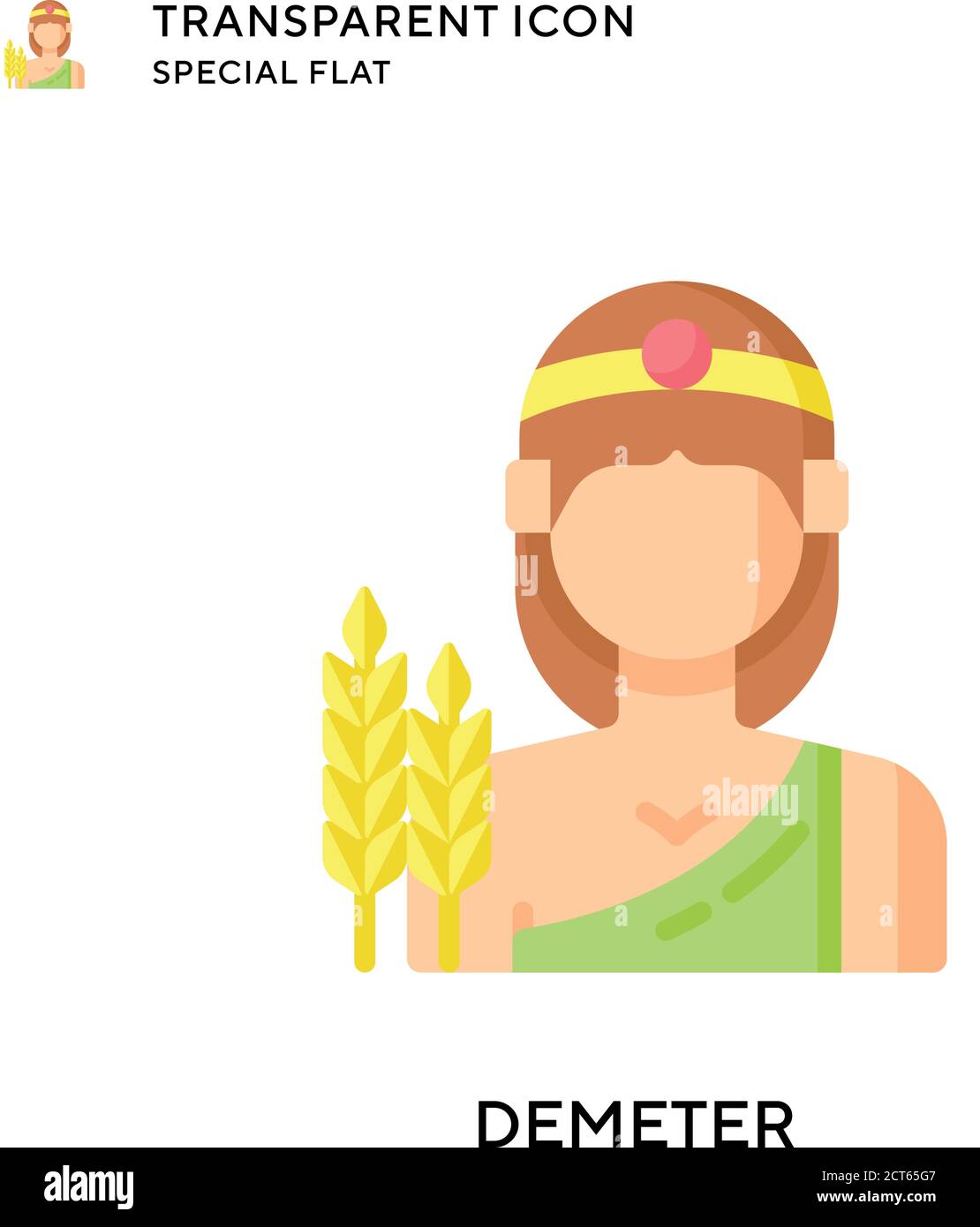Greek goddess demeter cartoon hi-res stock photography and images - Alamy