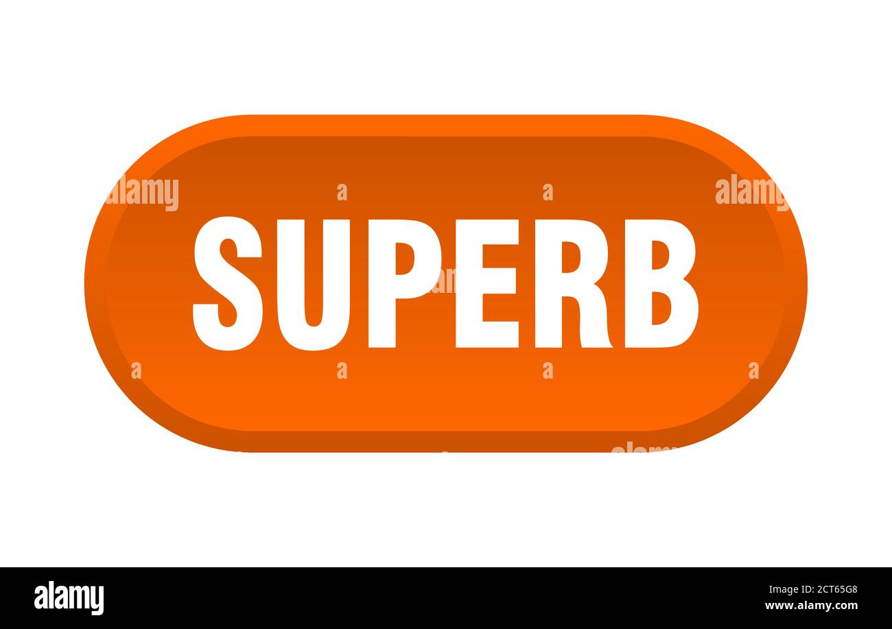 superb button. rounded sign isolated on white background Stock Vector ...