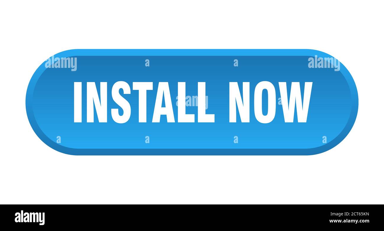 install now button. rounded sign isolated on white background Stock ...