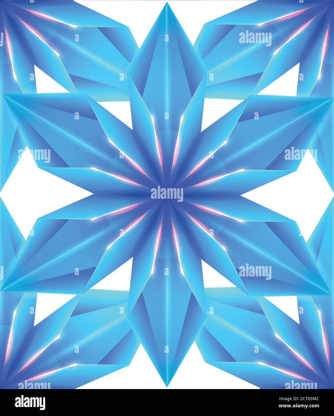 Blue seamless ice texture of snowflakes on white background. Vector ...