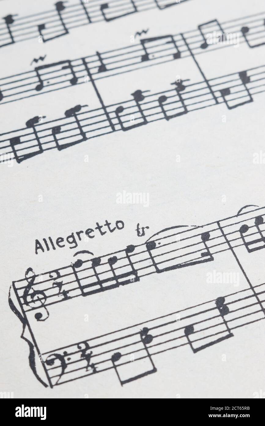 Allegretto hi-res stock photography and images - Alamy