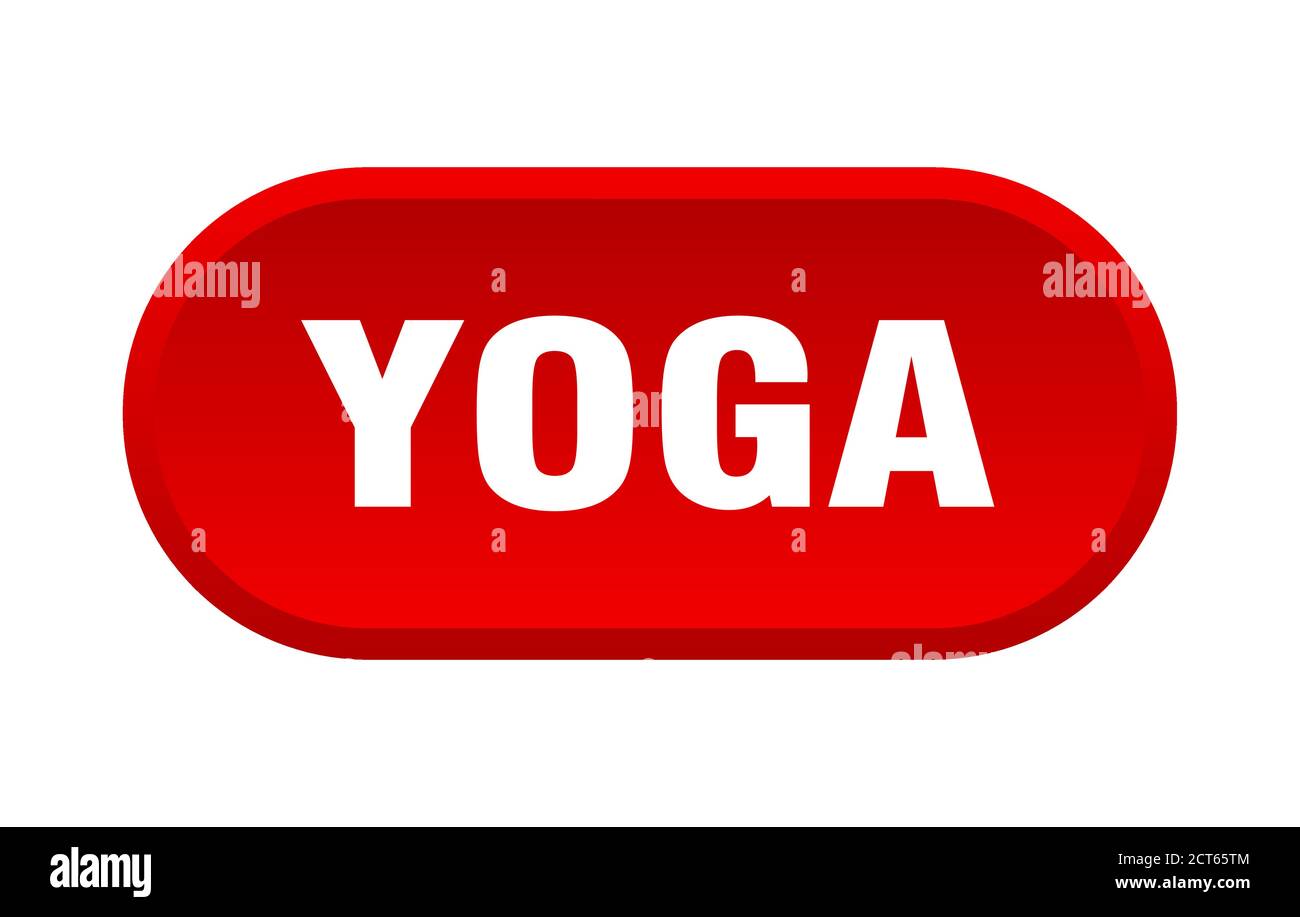 yoga button. rounded sign isolated on white background Stock Vector ...