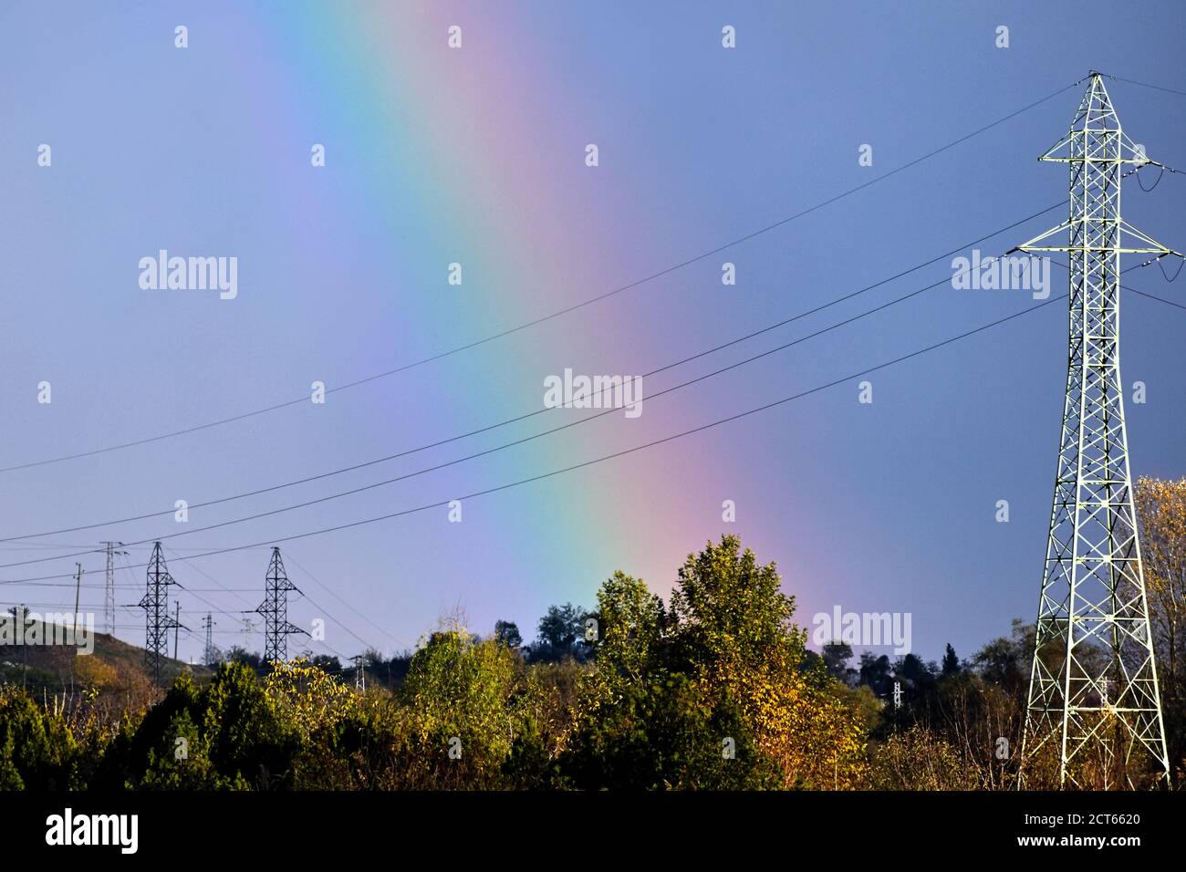 Rainbow high voltage power hi-res stock photography and images - Alamy