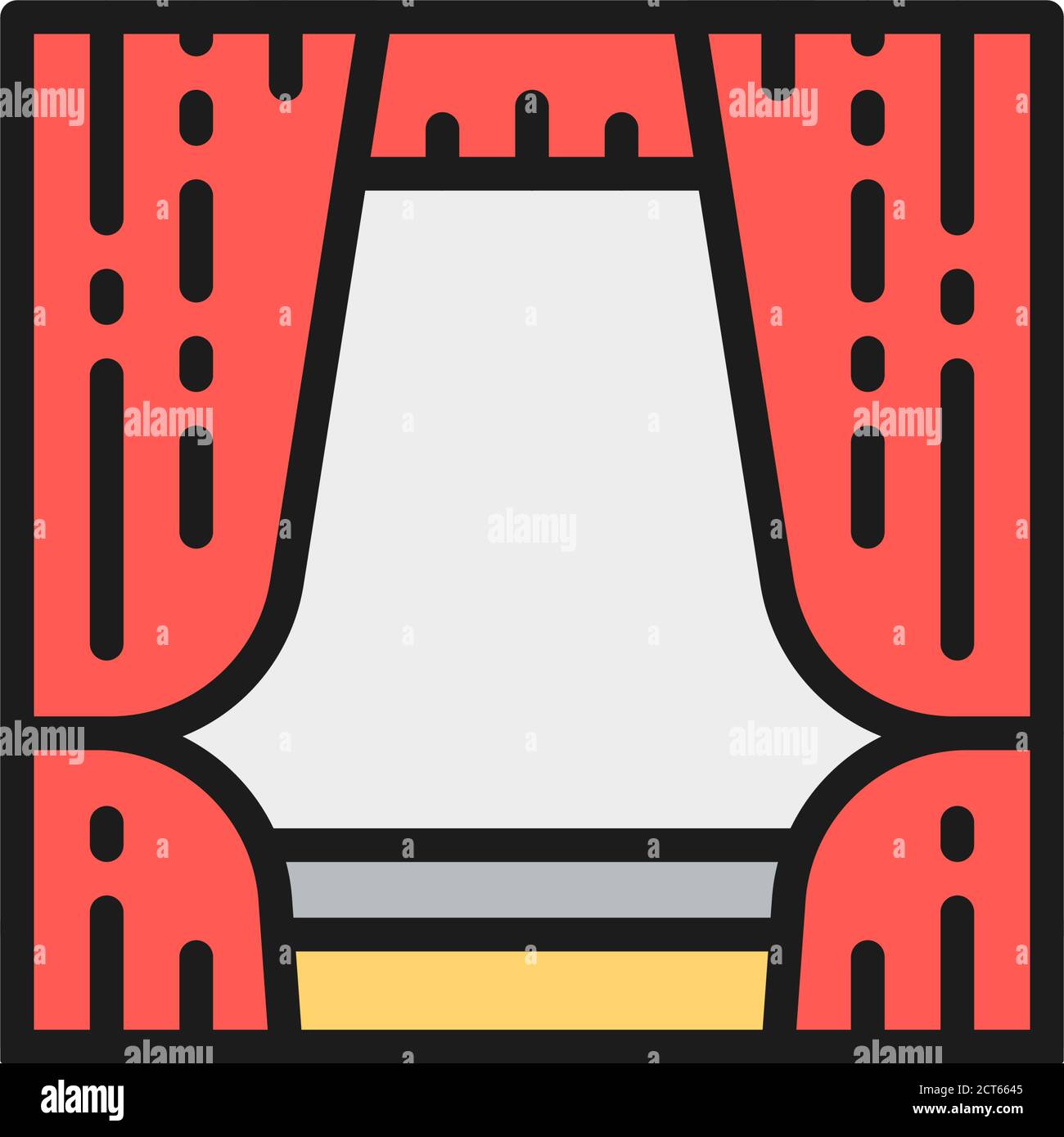 Hollywood stage curtain Stock Vector Images - Alamy