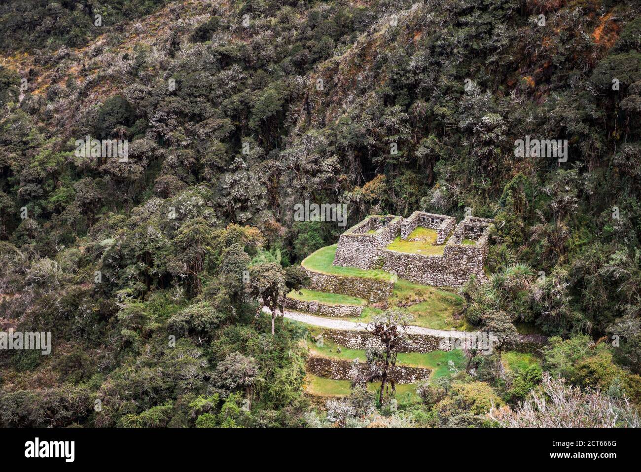Inca ruins on trail hi-res stock photography and images - Alamy