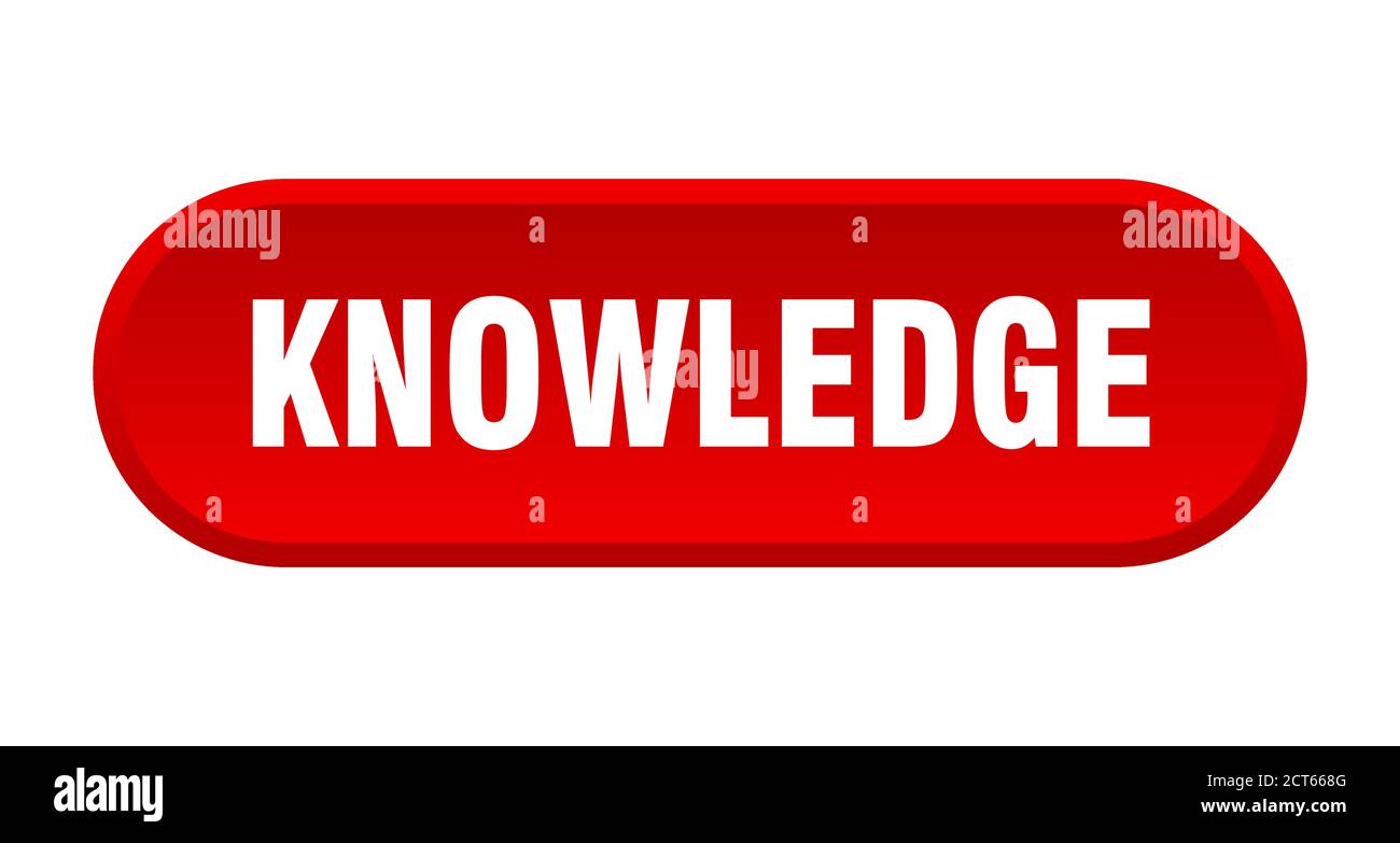 knowledge button. rounded sign isolated on white background Stock ...