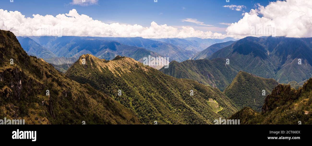 Scenery on day 3 of Inca Trail Trek, Cusco Region, Peru, South America ...