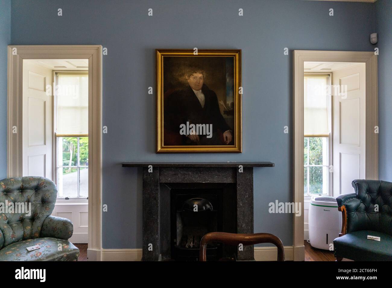 The interior of Derrynane House, Caherdaniel,County Kerry, Ireland, the ...