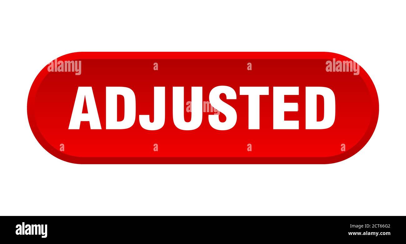 adjusted button. rounded sign isolated on white background Stock Vector ...