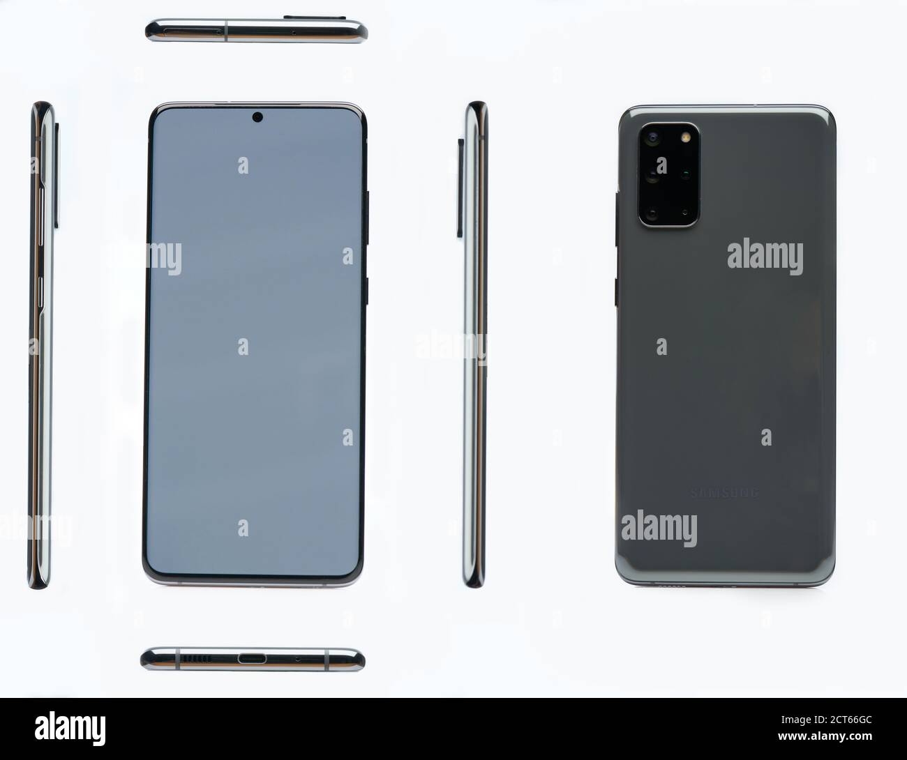 New york, USA - September 17, 2020: Different views of Samsunf S20 plus ...
