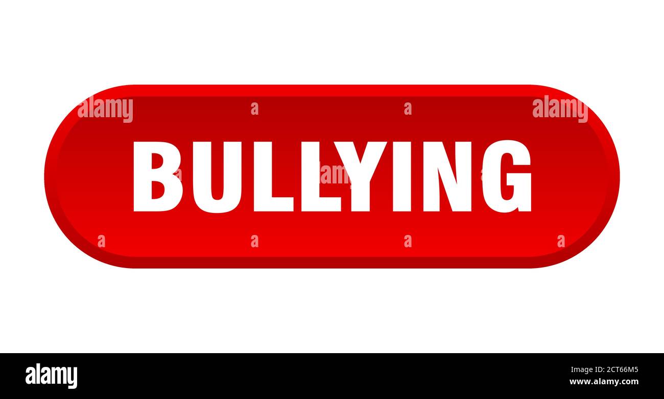 bullying button. rounded sign isolated on white background Stock Vector ...