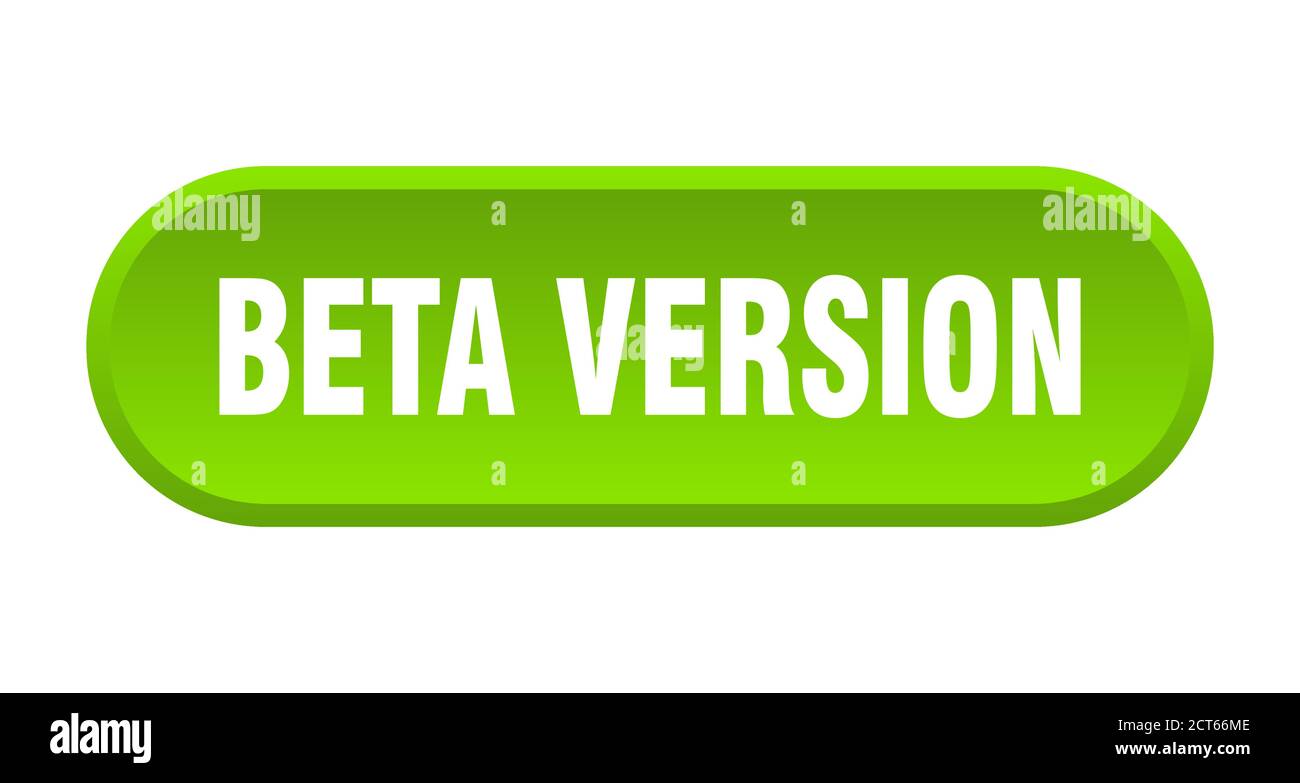 beta version button. rounded sign isolated on white background Stock ...