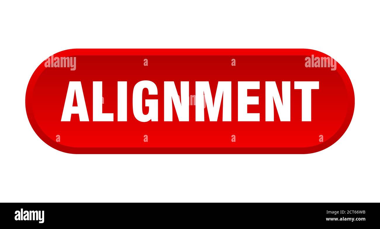 alignment button. rounded sign isolated on white background Stock ...