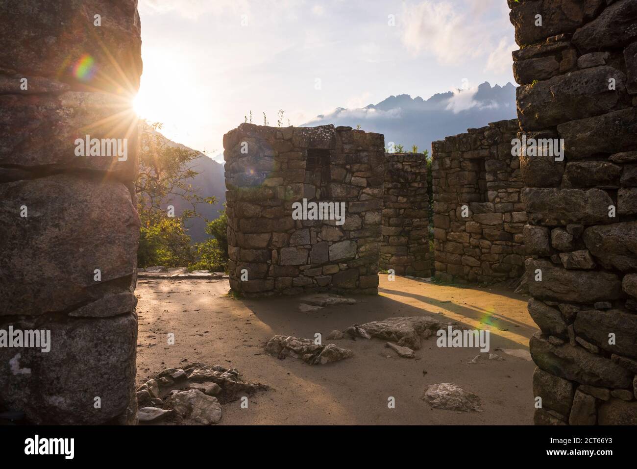 Sun Gate (Inti Punku or Intipuncu), Machu Picchu, Cusco Region, Peru ...
